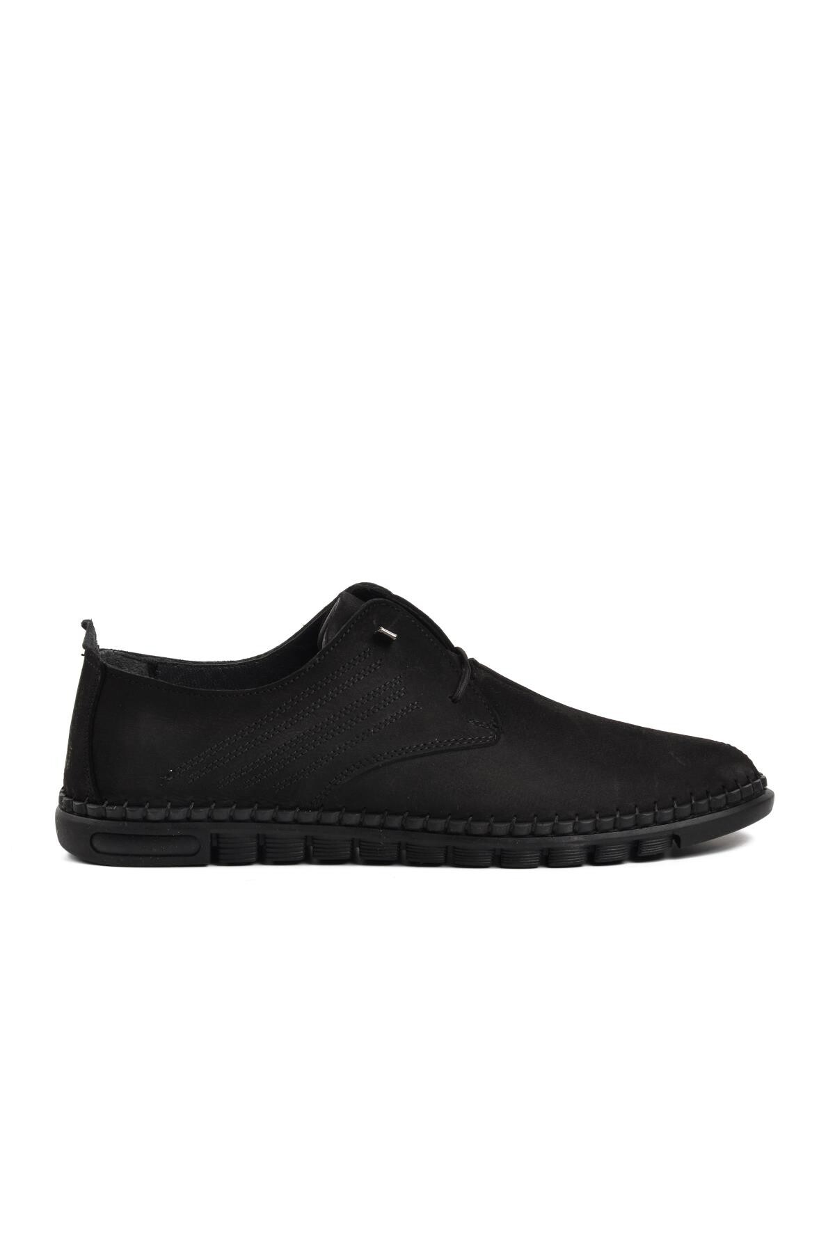 Ayakmod 2022 Black Nubuck Genuine Leather Men's Casual Shoes