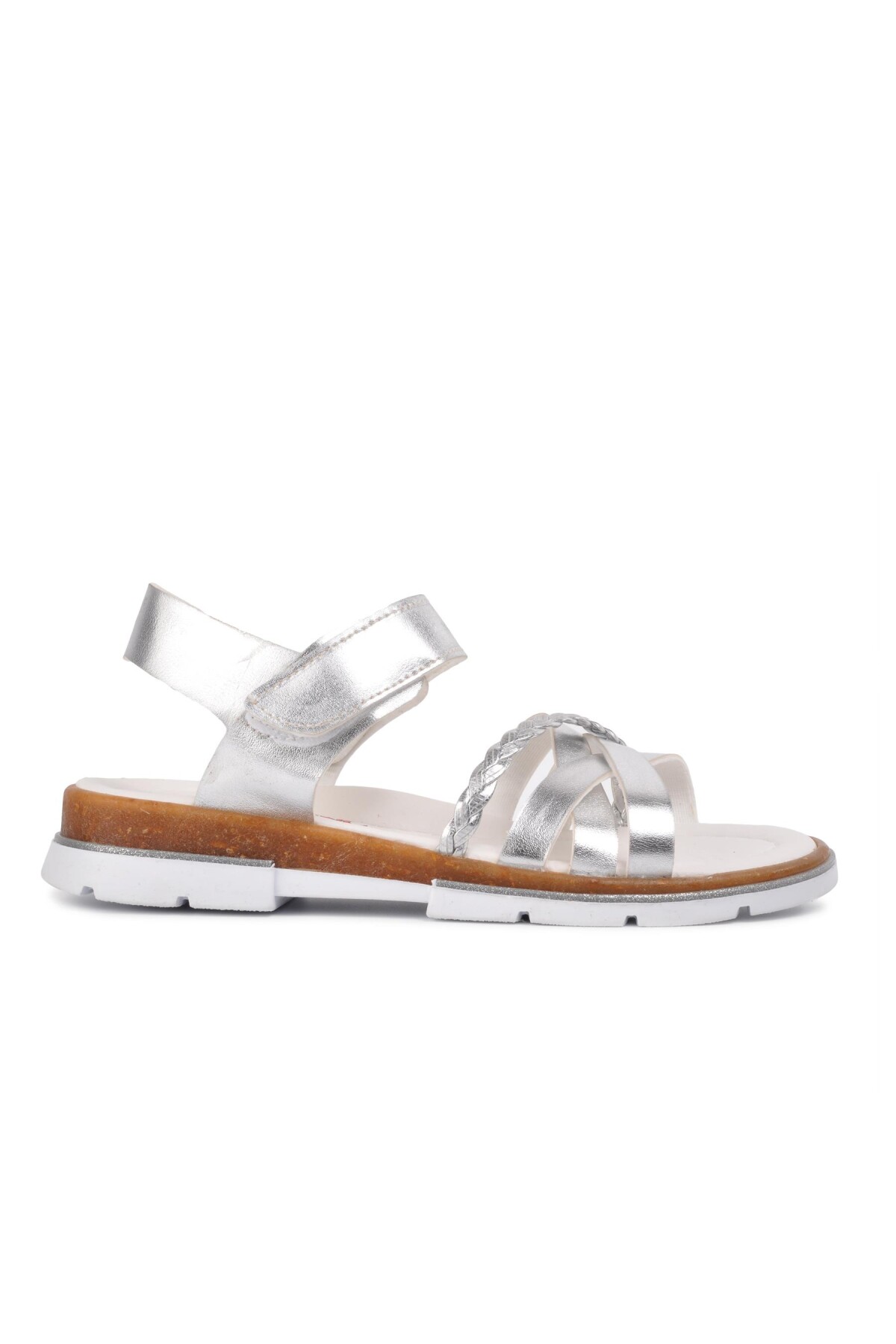 Ayakmod 001 Silver Children's Daily Sandals