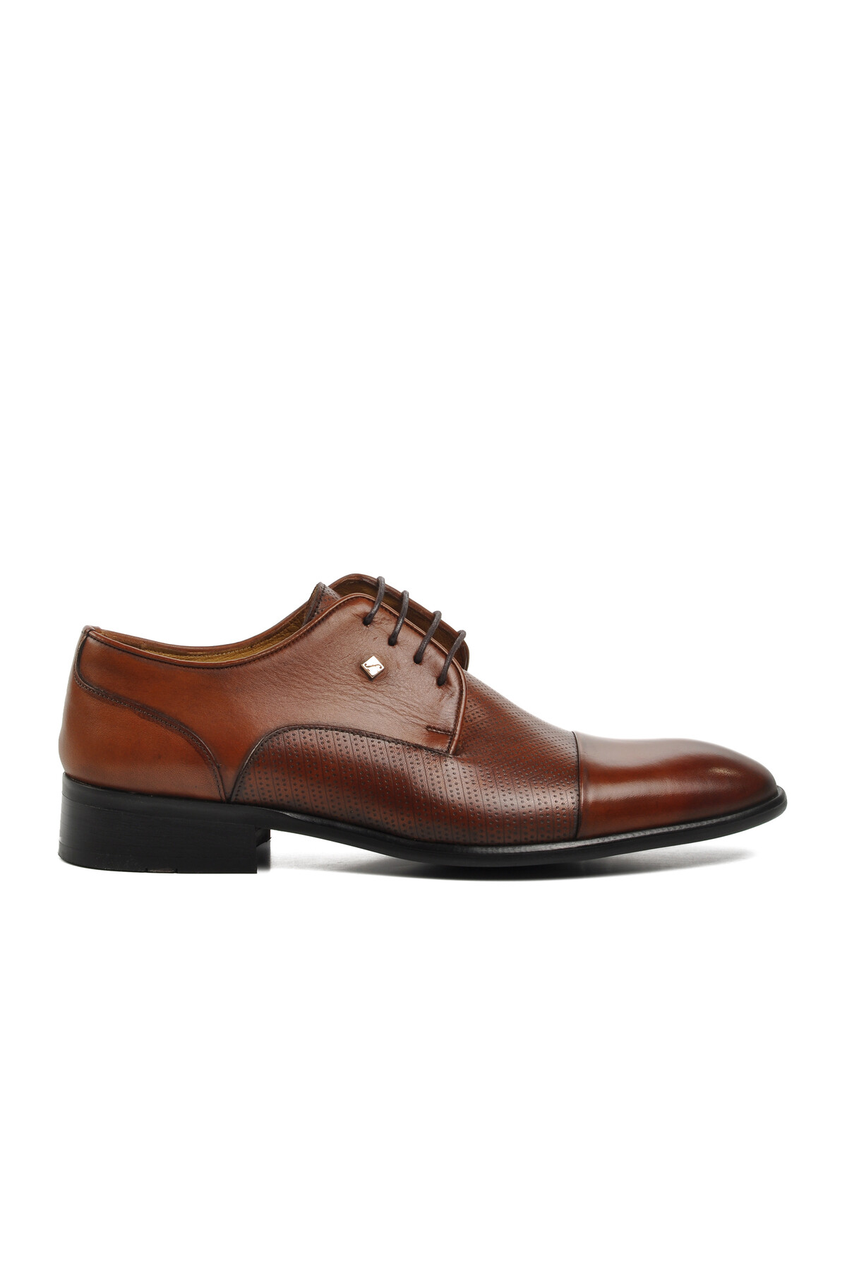 Fosco 9511 Tan-Lazer Genuine Leather Men's Classic Shoes