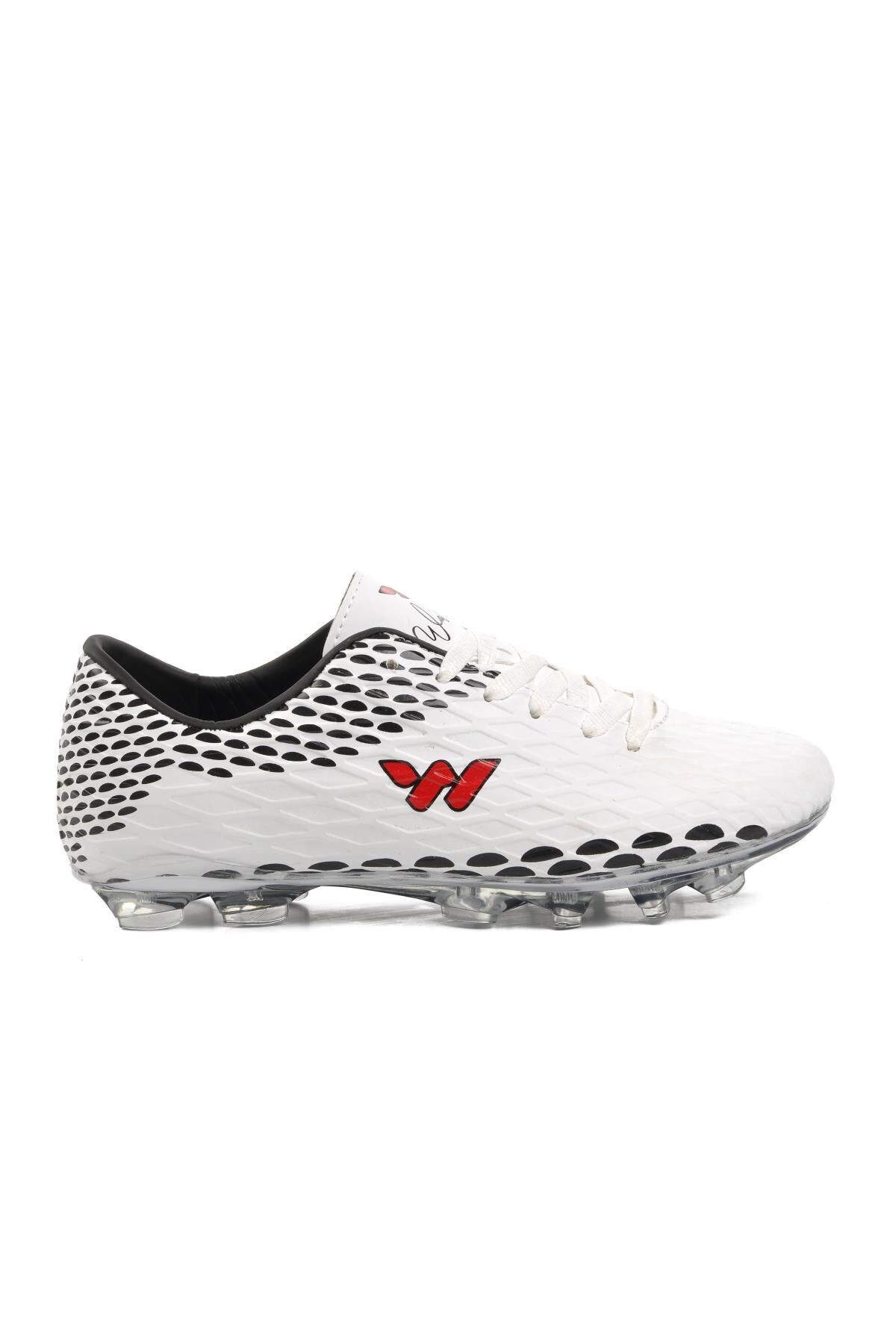 Walkway Victor-G White Laced Unisex Cleats